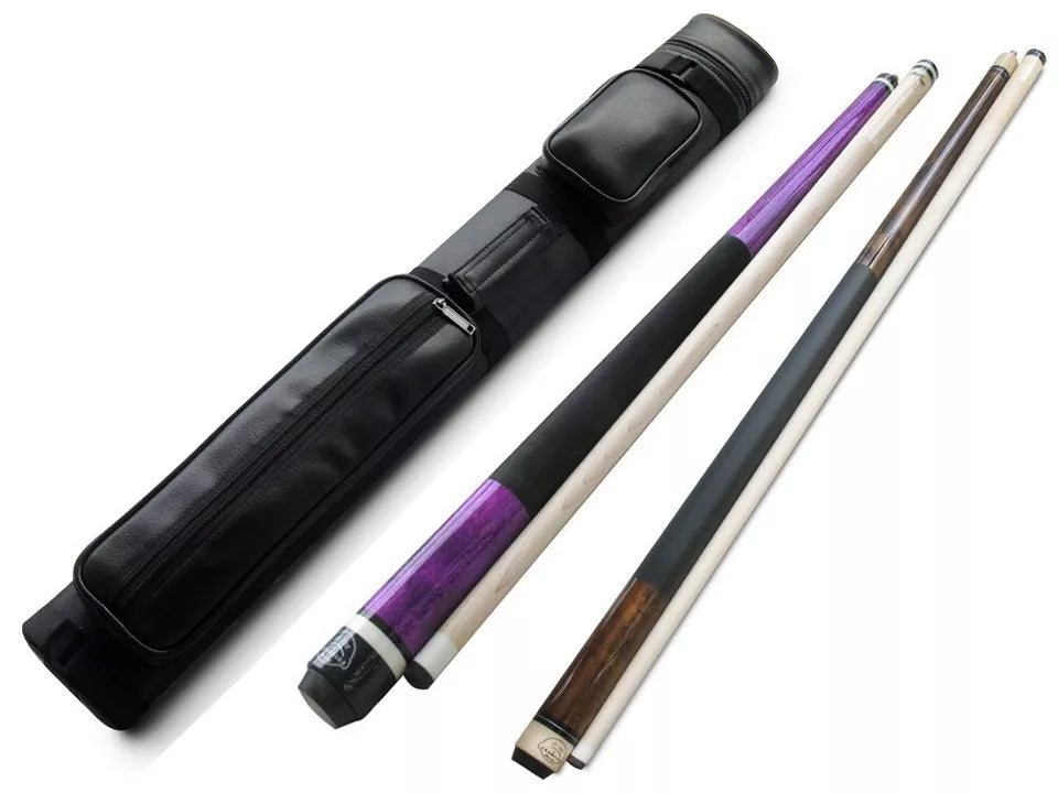 Combo deal! Champion pool cue 11.75mm, ST Brown cue 13mm, 2X2 Pool Cas ...