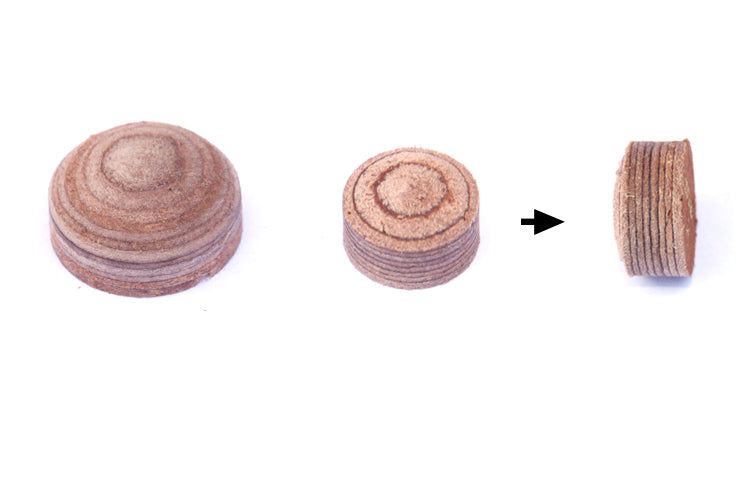 Lot of 10 Pool Billiard 12-Layers Soft or Medium leather Pool Cue Tips ...