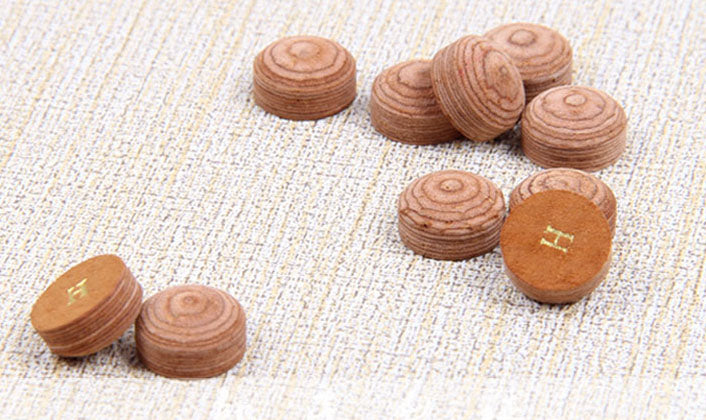 Lot of 10 Pool Billiard 12-Layers Soft or Medium leather Pool Cue Tips ...