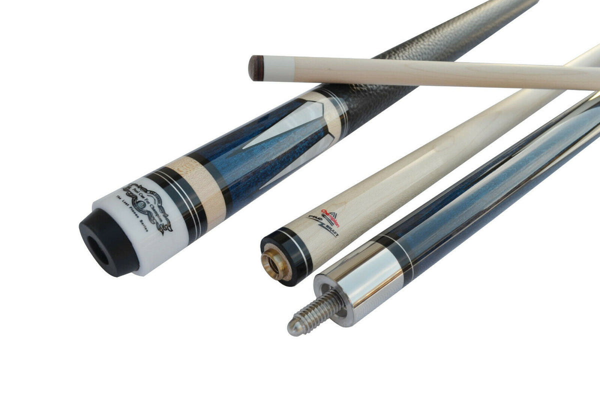 Champion LPC2 Pool Cue Stick,Black or White Hard Case,Pro Taper shaft ...