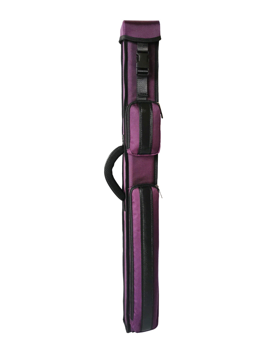 Champion 2X2,2X3,3X4 Nylon Billiard Pool Cue Stick Purple Hard Case 3S ...
