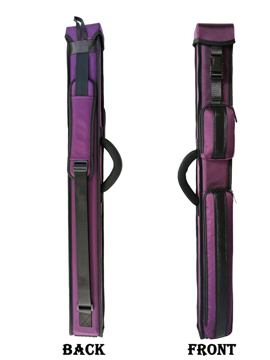 Champion 2X2,2X3,3X4 Nylon Billiard Pool Cue Stick Purple Hard Case 3S ...