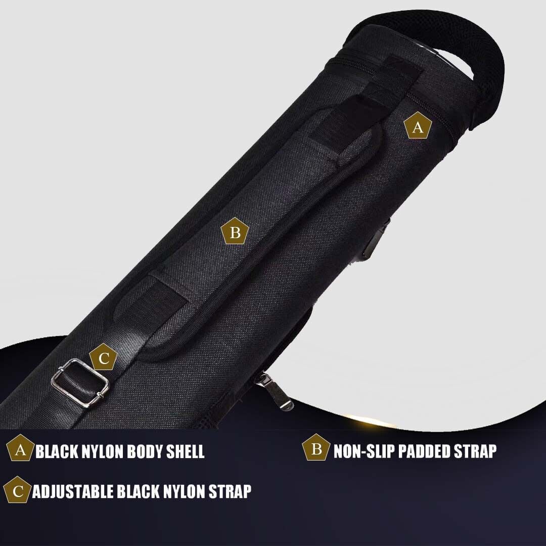 Champion 2X4,3x6 Black Nylon Billiard Pool Cue Stick Hard Case 4S2B, 6 ...